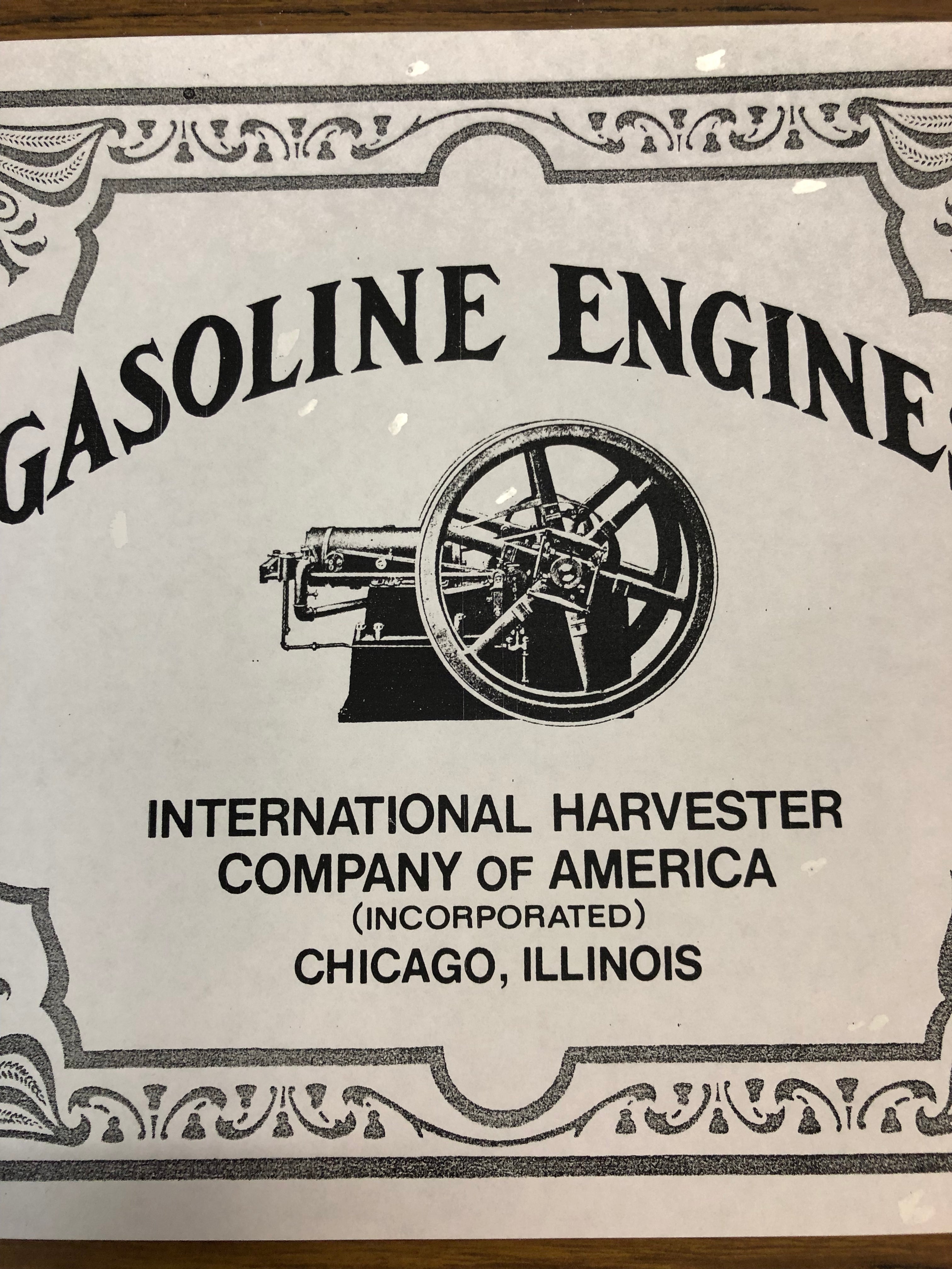 IHC Gasoline Engines 55 pages – Rally Badges