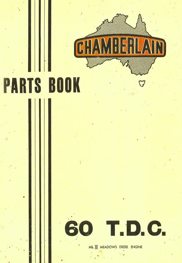 Chamberlain Mark 3 60 TDC Meadows Diesel Engine - Parts Book (Manual ...