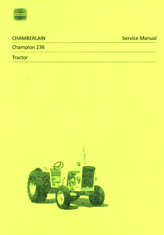 Chamberlain Champion 236 Tractor (Manual) – Rally Badges