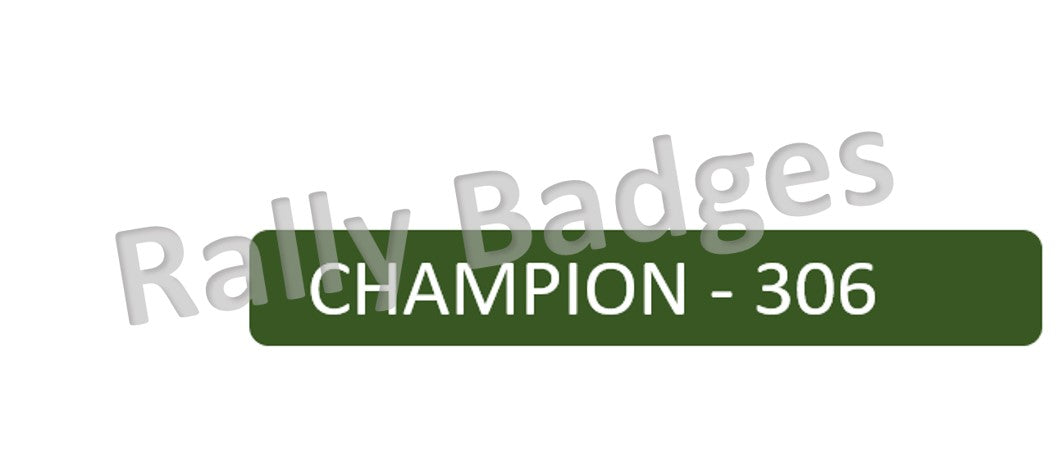 Chamberlain Champion-306 (Decal) Pair – Rally Badges