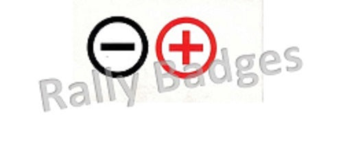 Battery Terminal 1" (Decal) – Rally Badges