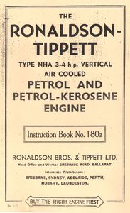 Ronaldson-Tippett Type NHA 3-4HP Vertical Air Cooled (Manual) – Rally ...