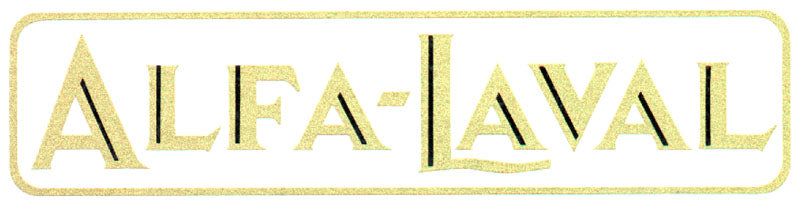 Alfa-Laval (Gold Text) (Decal) – Rally Badges