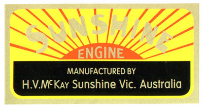 Sunshine 5.25" x 2.25" (Decal) – Rally Badges